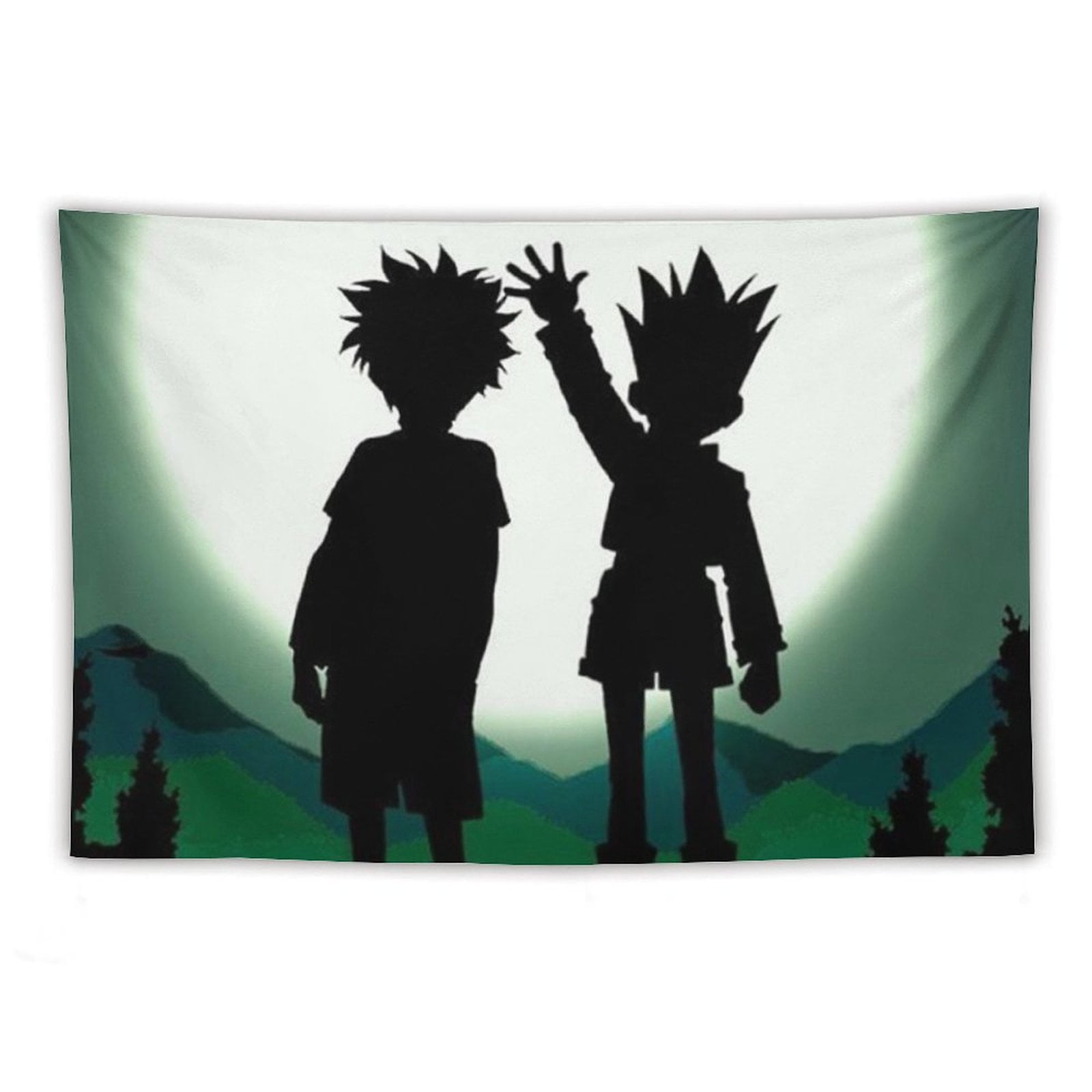 GON AND KILLUA Anime Wall Tapestrys Bedroom Room Decor Wall Hanging for ...