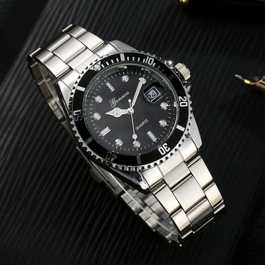 Watches for Men Fashion Stainless Steel Military Sport Date Analog ...