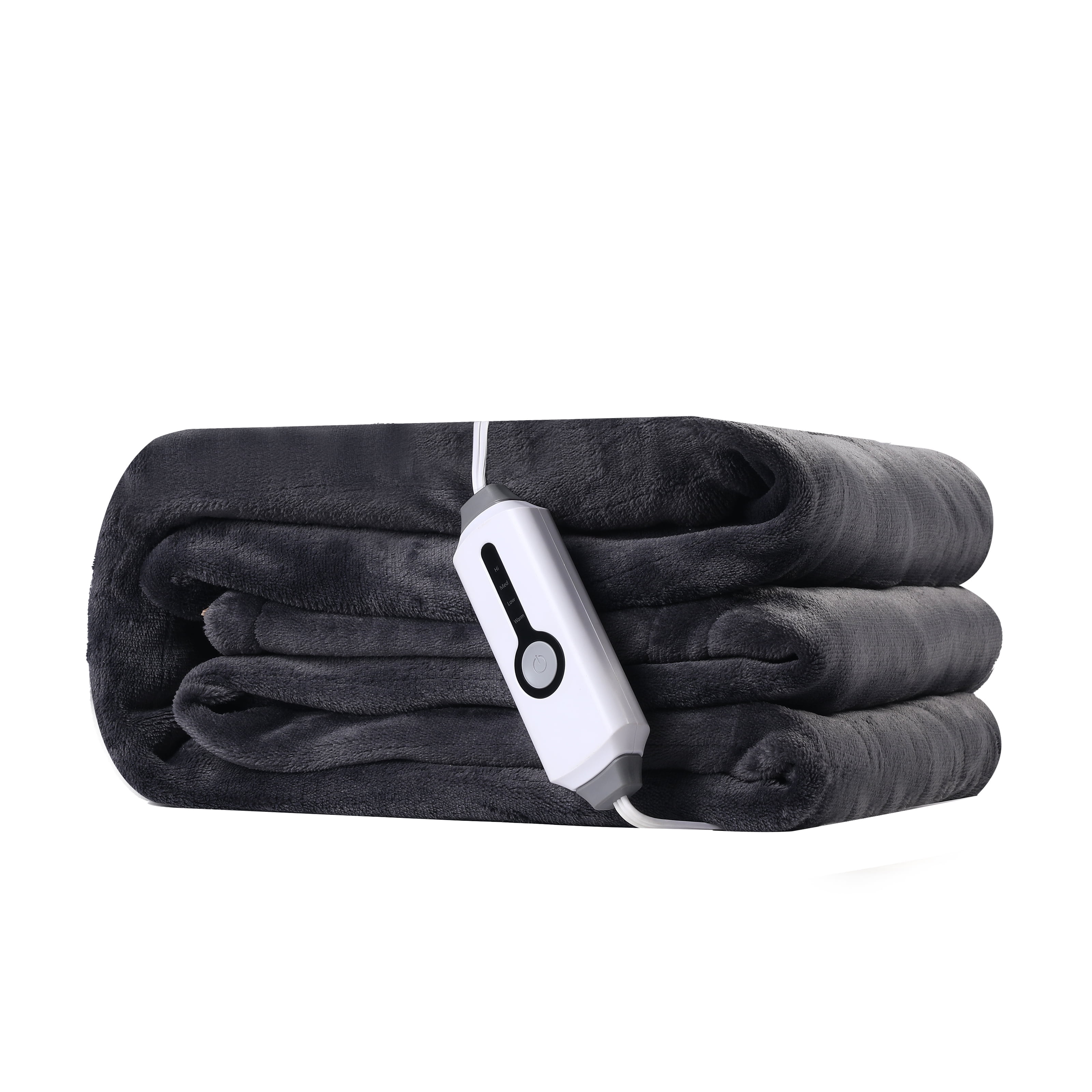 GONUES Heated Blanket 62"x 84" Twin Size Soft Warm Flannel Fast Heating ...