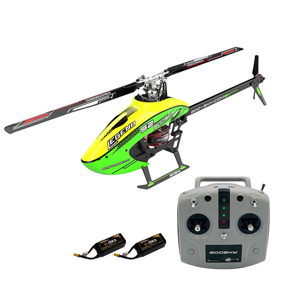 GOO--SKY S2 RC Helicopter 6CH 3D Stunt Flight Dual Brushless Direct ...