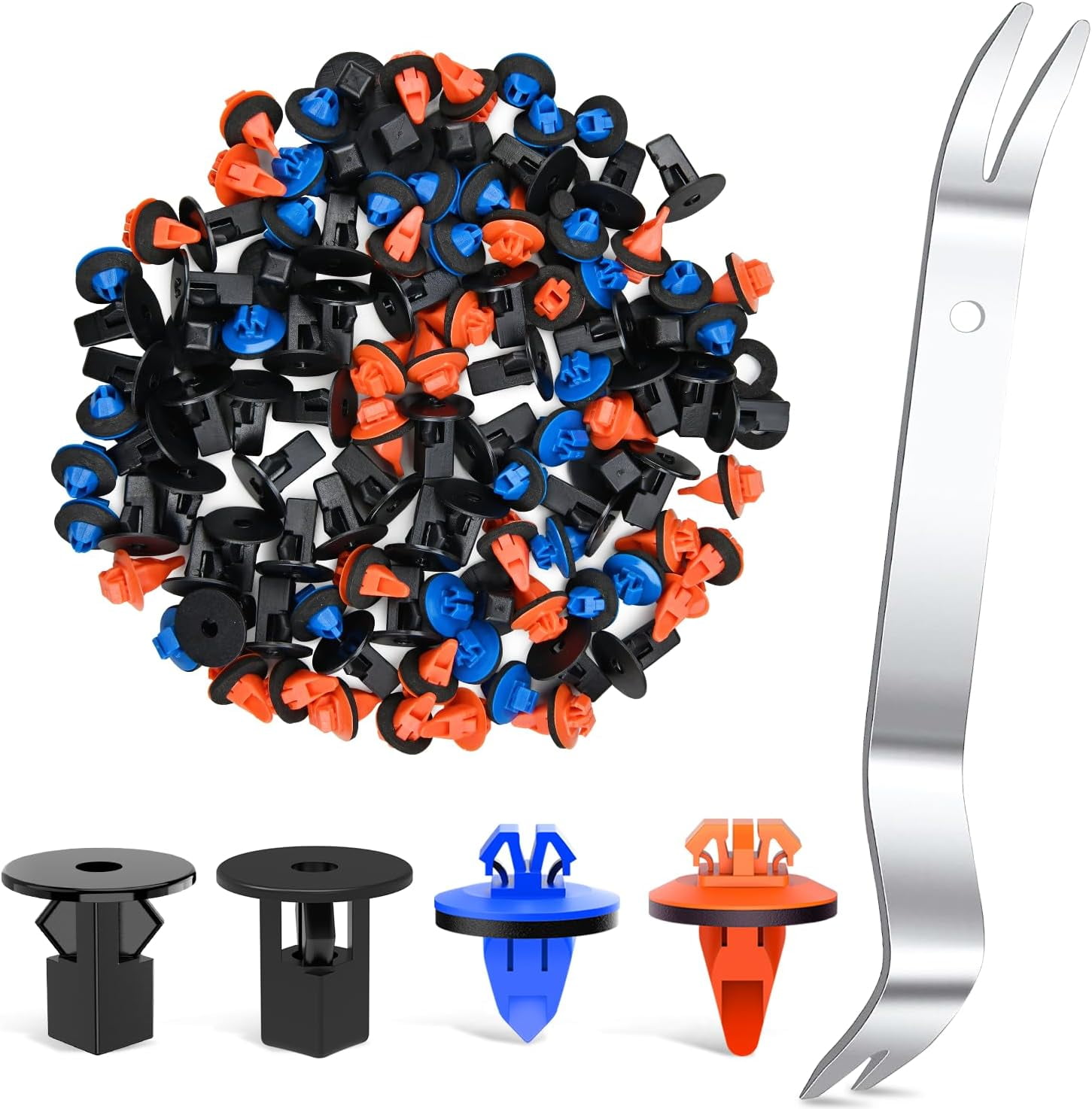 GOOACC 120Pcs Car Bumper Retainer Clips Bumper Fender Liner Kit for ...