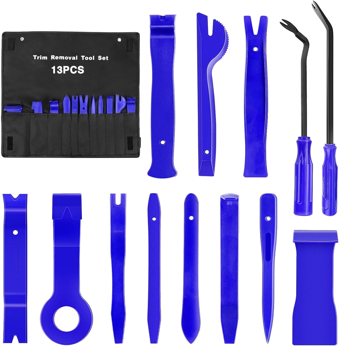 GOOACC 13Pcs Nylon Trim Removal Tool Set for Bumper Fastener Rivet ...