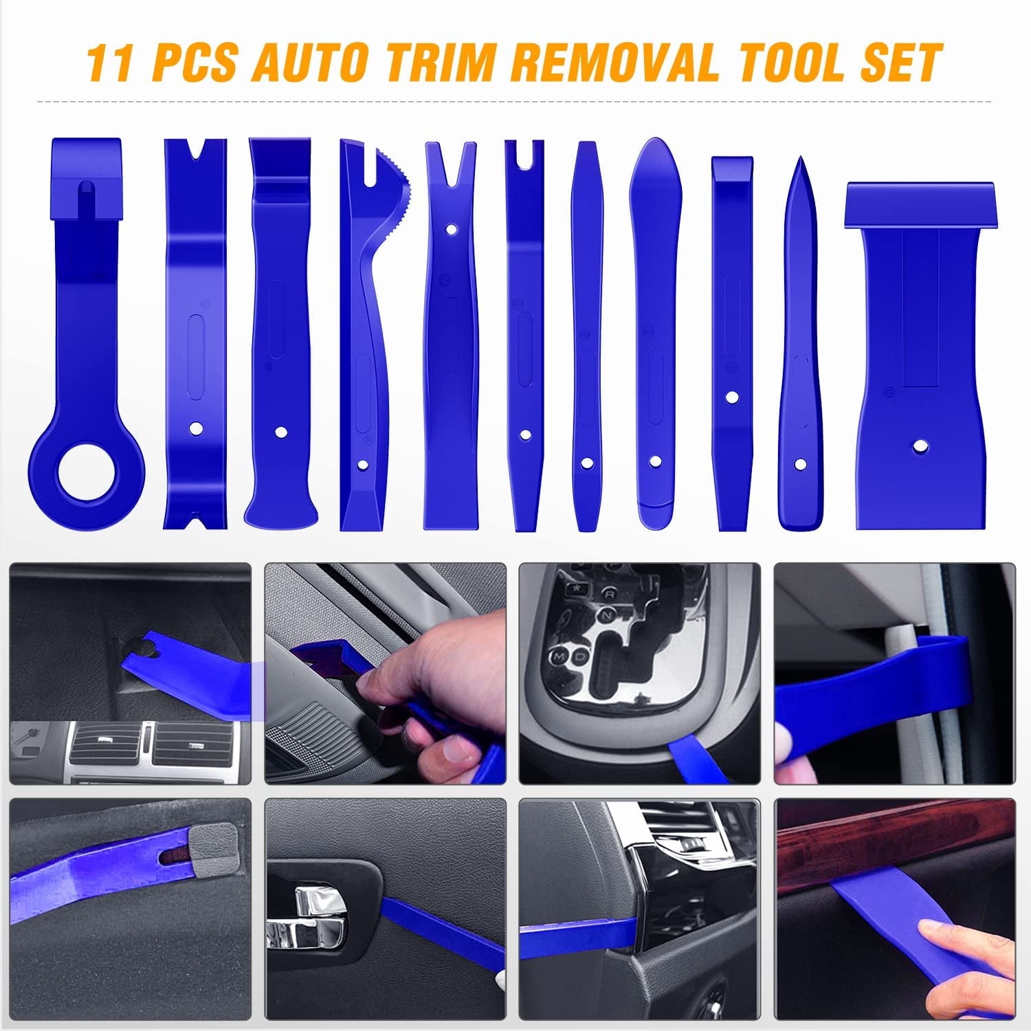 GOOACC 238Pcs Nylon Trim Removal Tool, Auto Push Pin Bumper Retainer ...
