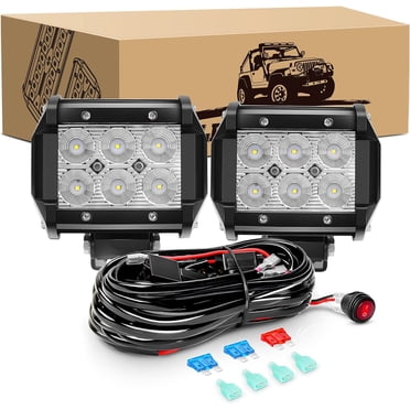 OZ-USA 20" White Powder-Coated Osram LED Mini Light Bar Spot Flood Beam ...