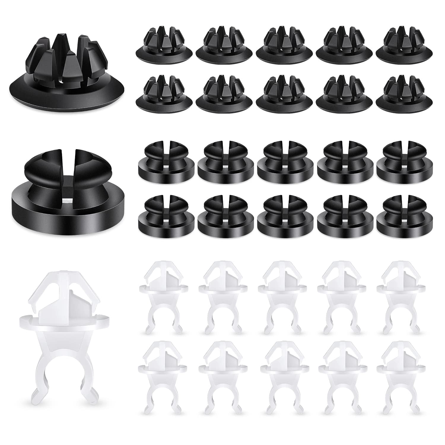GOOACC 30Pcs Hood Support Prop Rod Holder Clips Hood Prop Rod Grommet ...