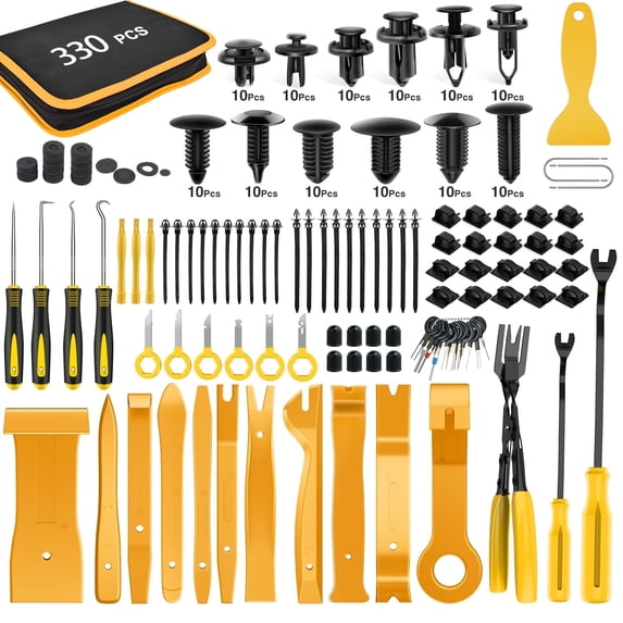 GOOACC, Trim Removal Tool Set, 330Pcs, Auto Push Pin Bumper Clips ...
