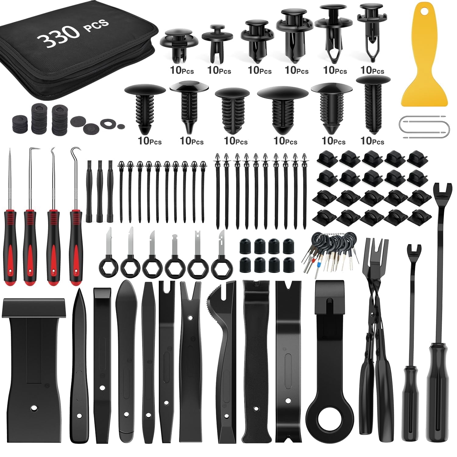 GOOACC 330Pcs Trim Removal Tool, Auto Push Pin Bumper Retainer Clip Set ...