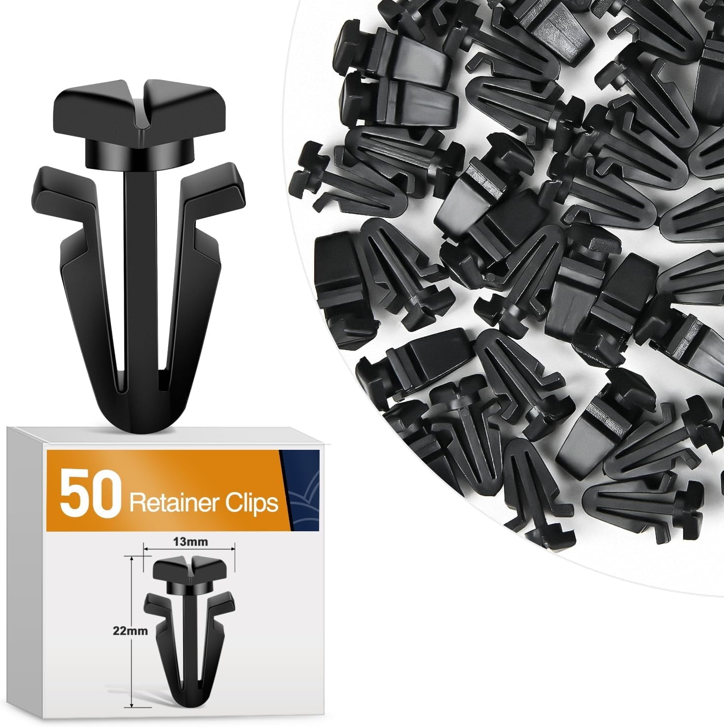 GOOACC 50 Pcs Grille Retainer Clip for Nissan 01553-03831 200SX, Axxess ...