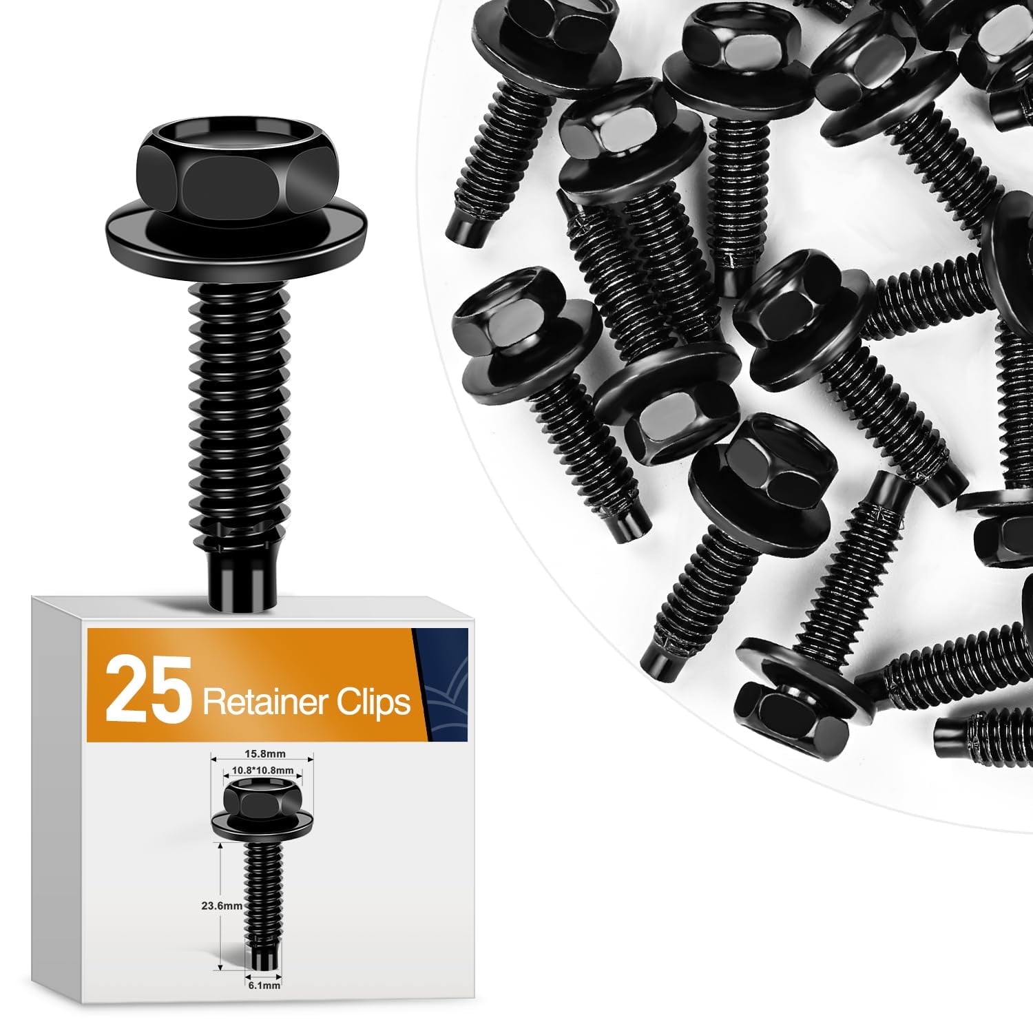 GOOACC 50Pcs Door Trim Panel Retainers Clips Compatible with Ford ...