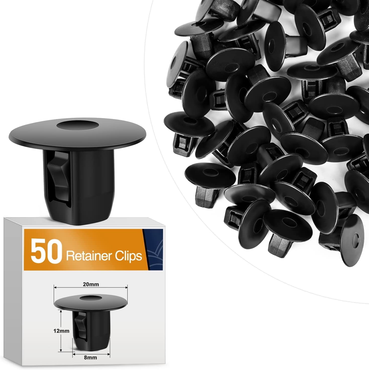 GOOACC 50Pcs Fender Apron Fender Liner Fastener Rivet Clips for Honda ...