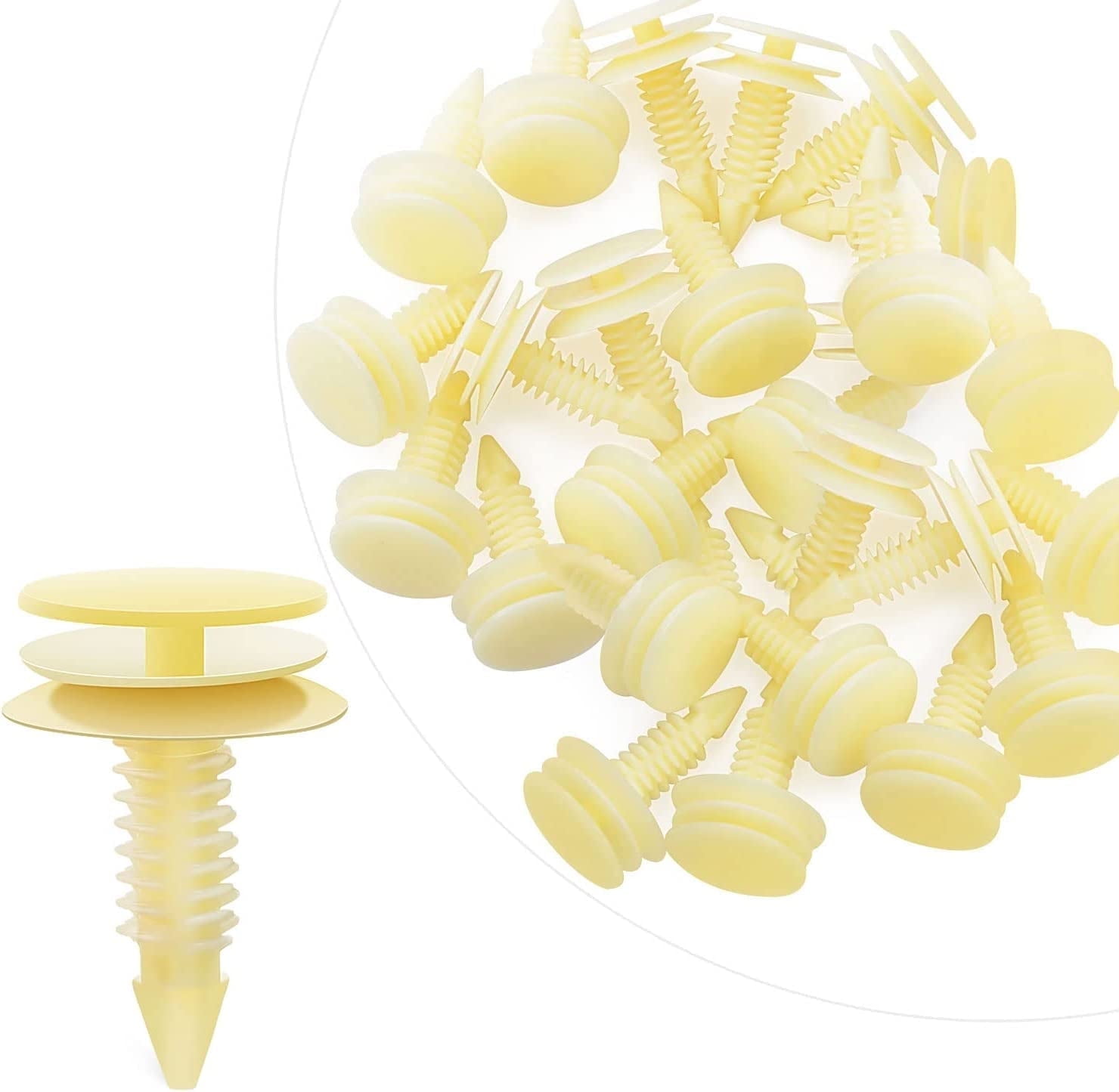 GOOACC 50Pcs Nylon Front Door Trim Panel Retainers Clips for GM ...