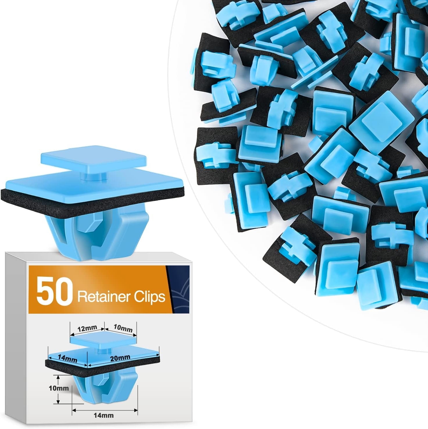 GOOACC 50Pcs Rocker Panel Fender Flare Exterior Moulding Clip with ...