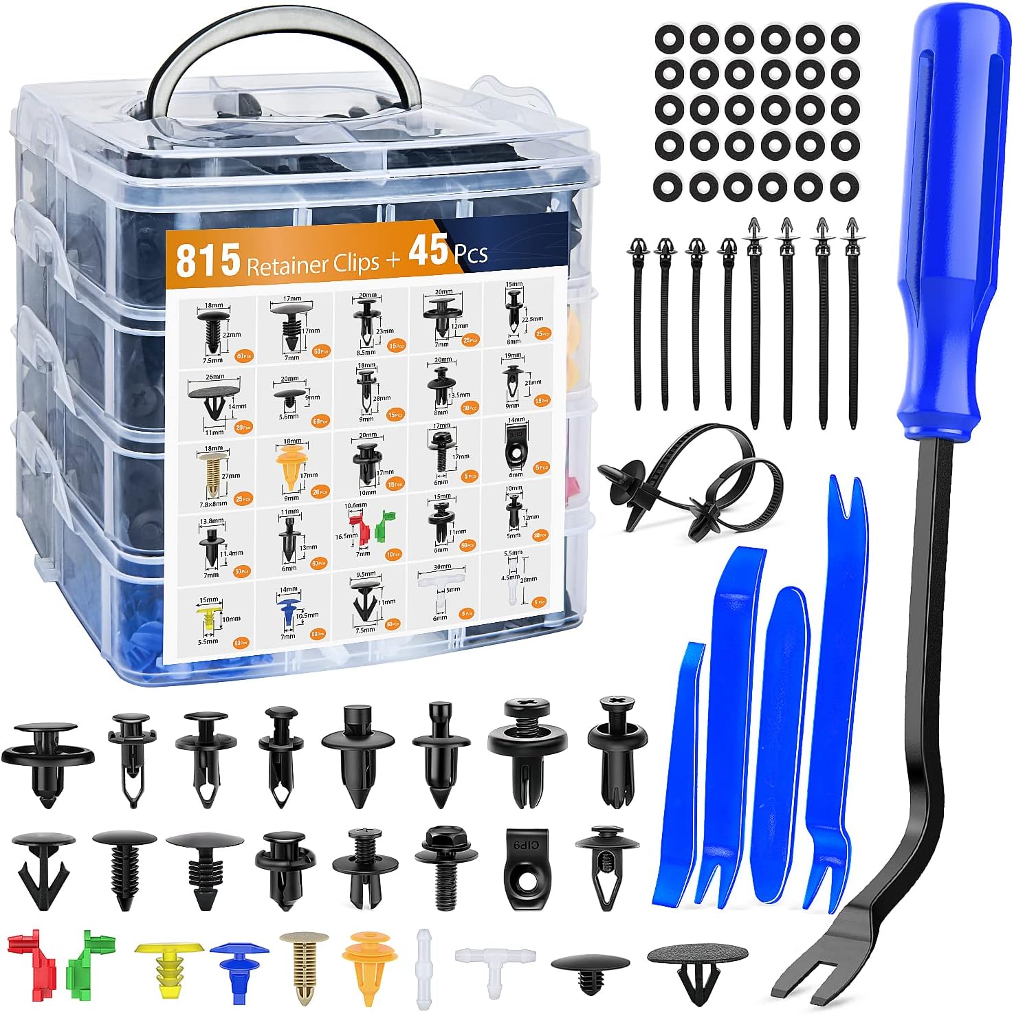 Performance Tool W5240 350pc GM Trim Clip Assortment - Walmart.com
