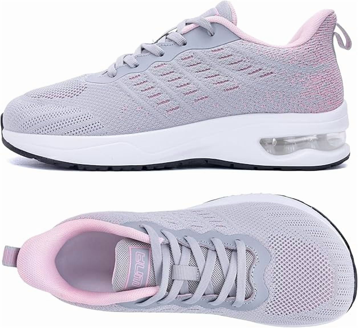 GOOBON Wide Toe Box Shoes Women Arch Support Walking Shoes for Plantar ...