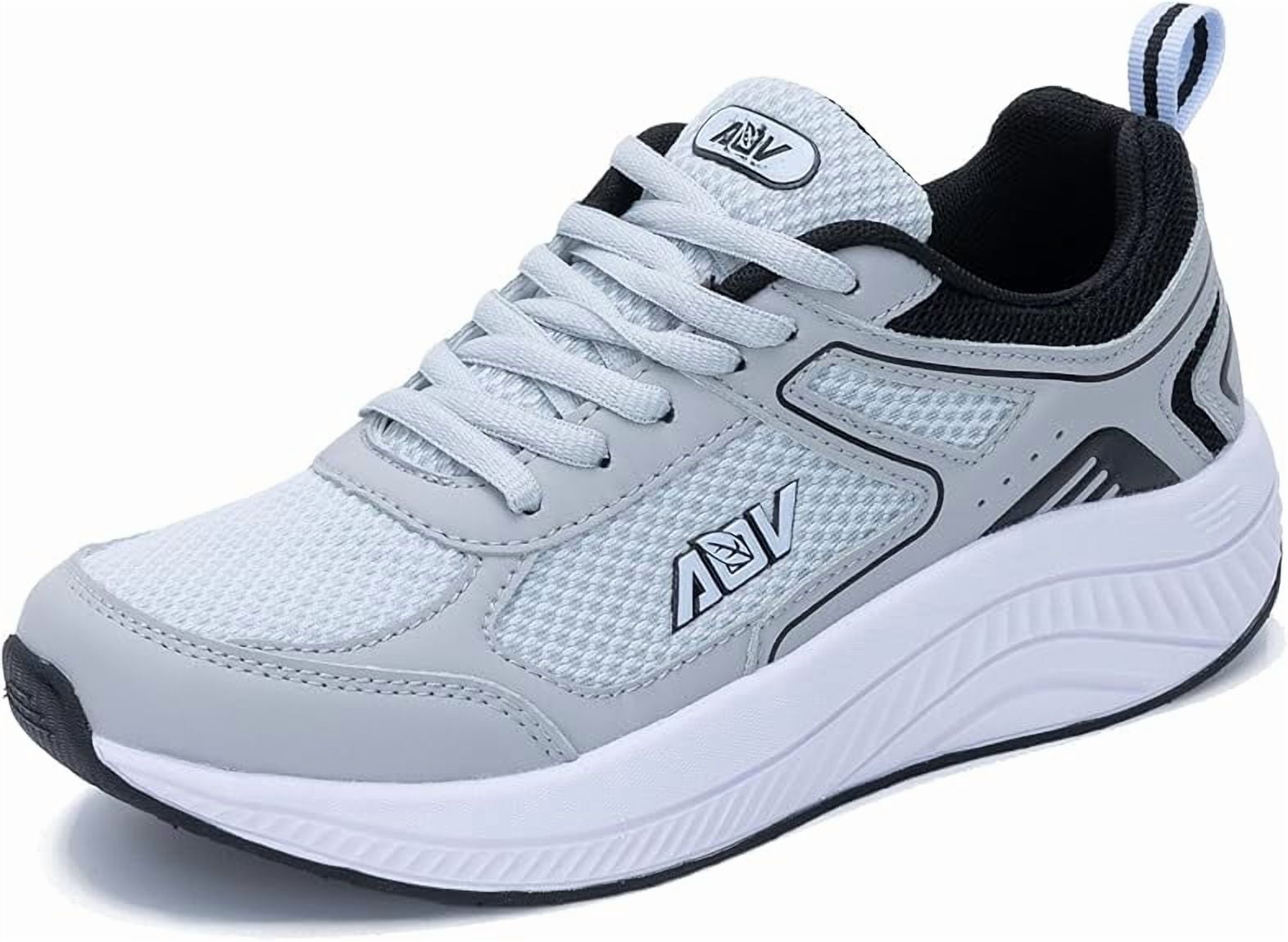 GOOBON Wide Toe Box Shoes Women Arch Support Walking Shoes for Plantar ...