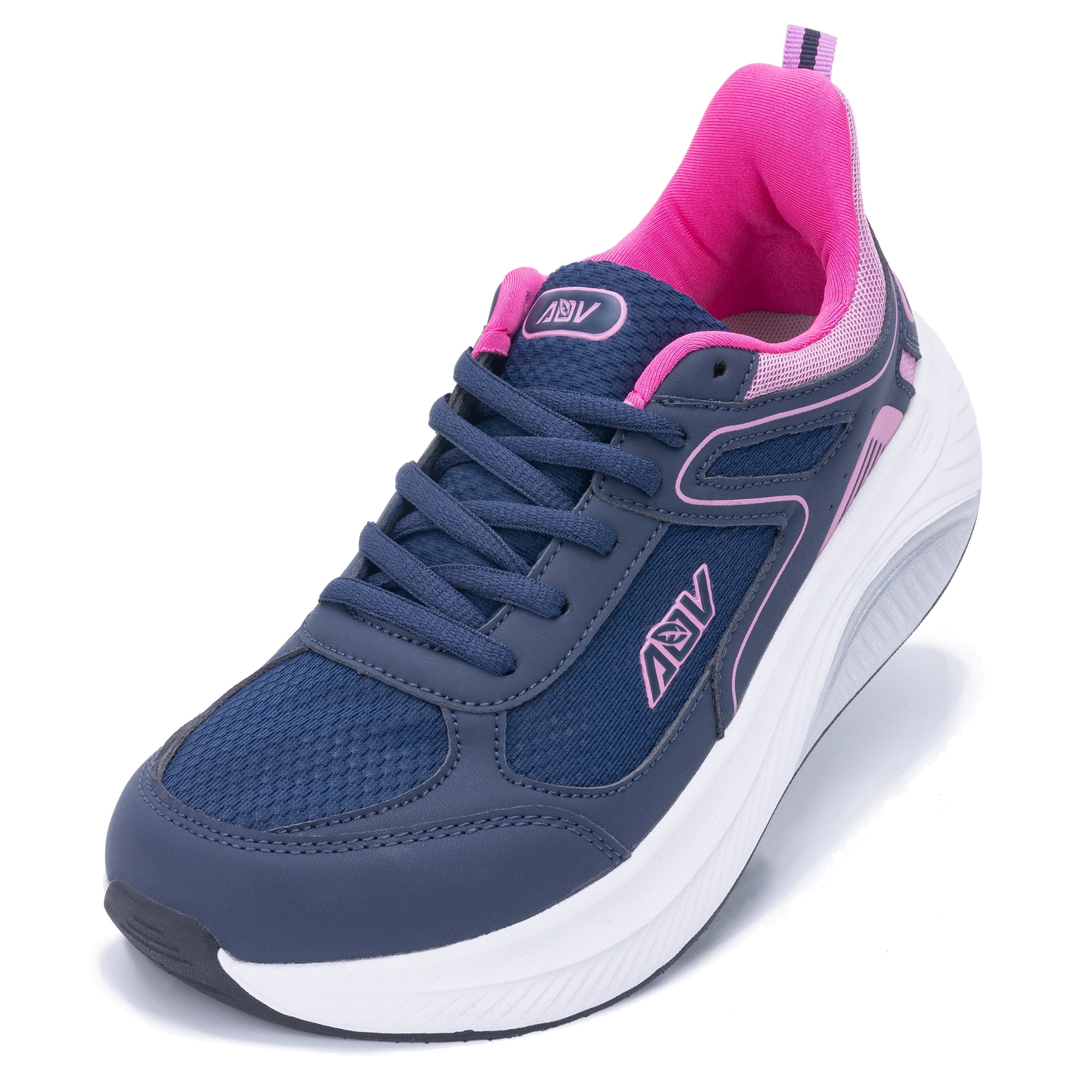 GOOBON Wide Toe Box Shoes Women Arch Support Walking Shoes for Plantar ...