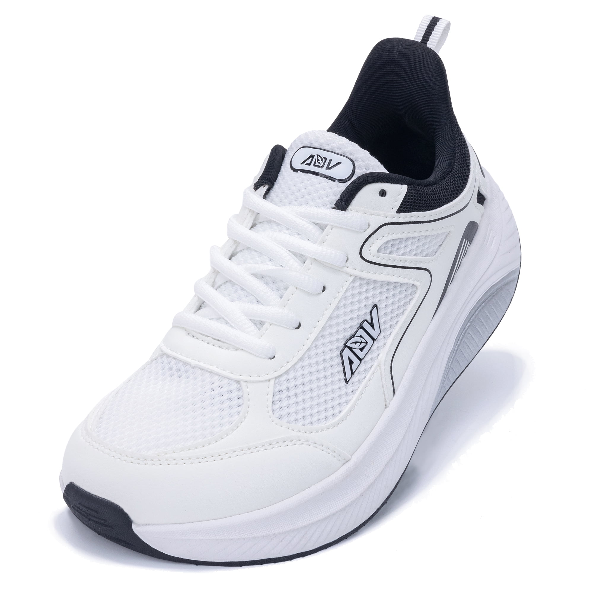GOOBON Wide Toe Box Shoes Women Arch Support Walking Shoes for Plantar ...