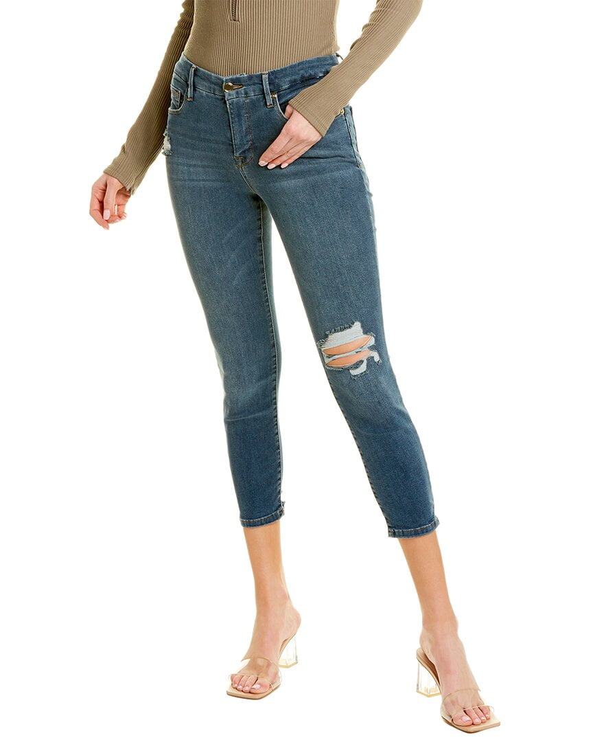 GOOD AMERICAN womens Good Petite Blue Skinny Jean, 24, Blue - Walmart.com