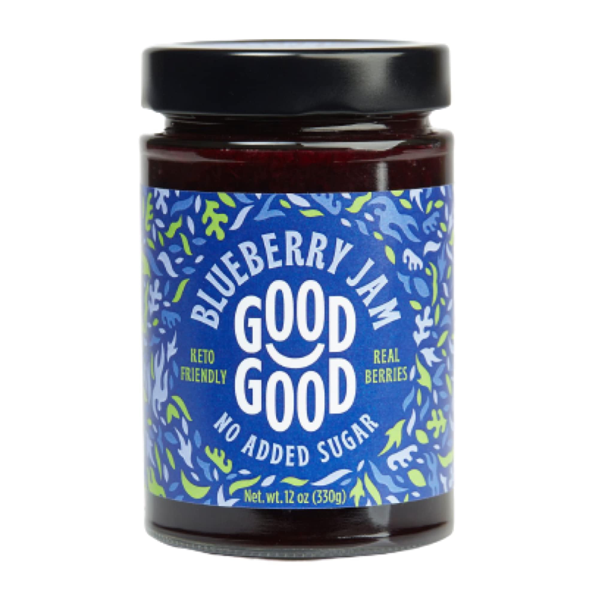 GOOD GOOD Blueberry Jam DEF29 - No Added Sugar - Low Calorie - Gluten ...