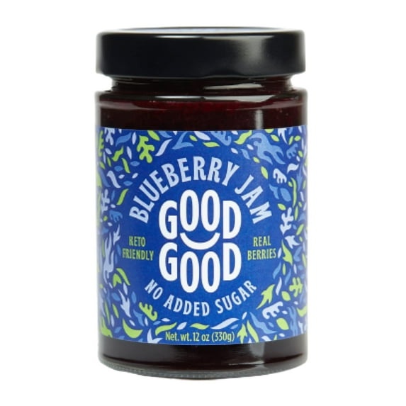 GOOD GOOD Blueberry Jam DEF29 - No Added Sugar - Low Calorie - Gluten ...
