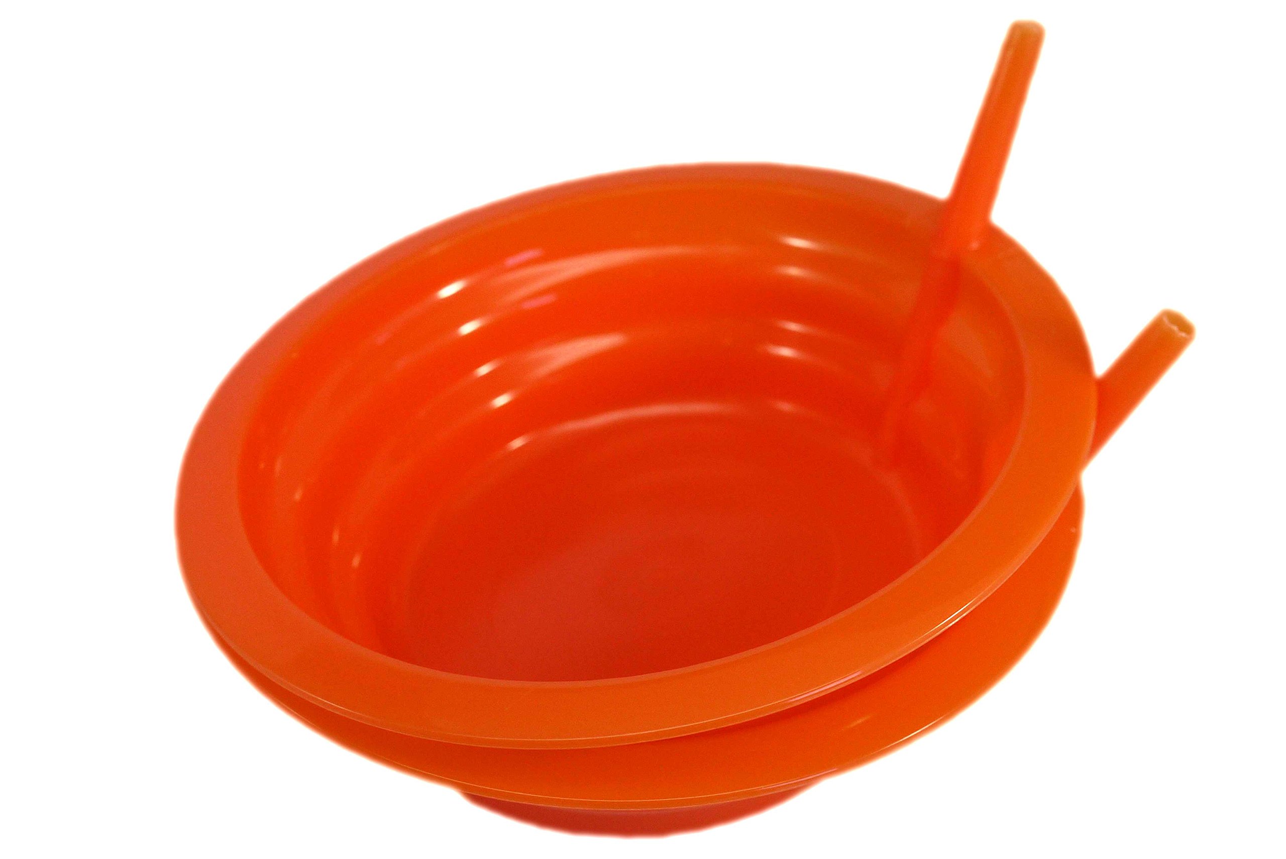 GOOD LIVING Set of 2 Sip-A-Bowl Cereal Bowls with Built-in Straw ...