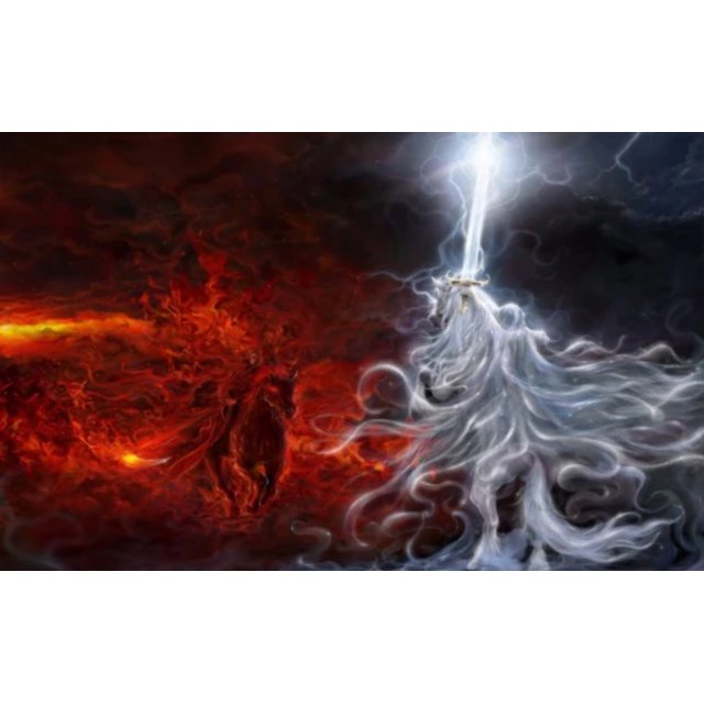 GOOD VERSUS EVIL GLOSSY POSTER PICTURE PHOTO devil vs god horse christ ...