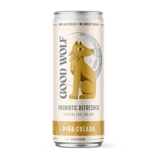 GOOD WOLF Piña Colada Probiotic Refresher 12 fl oz - Refreshing ...