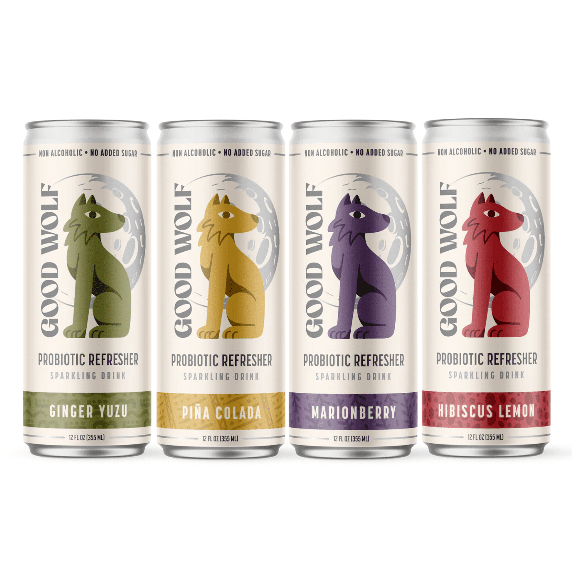 GOOD WOLF Probiotic Refresher - Sparkling drink with cold-pressed ...