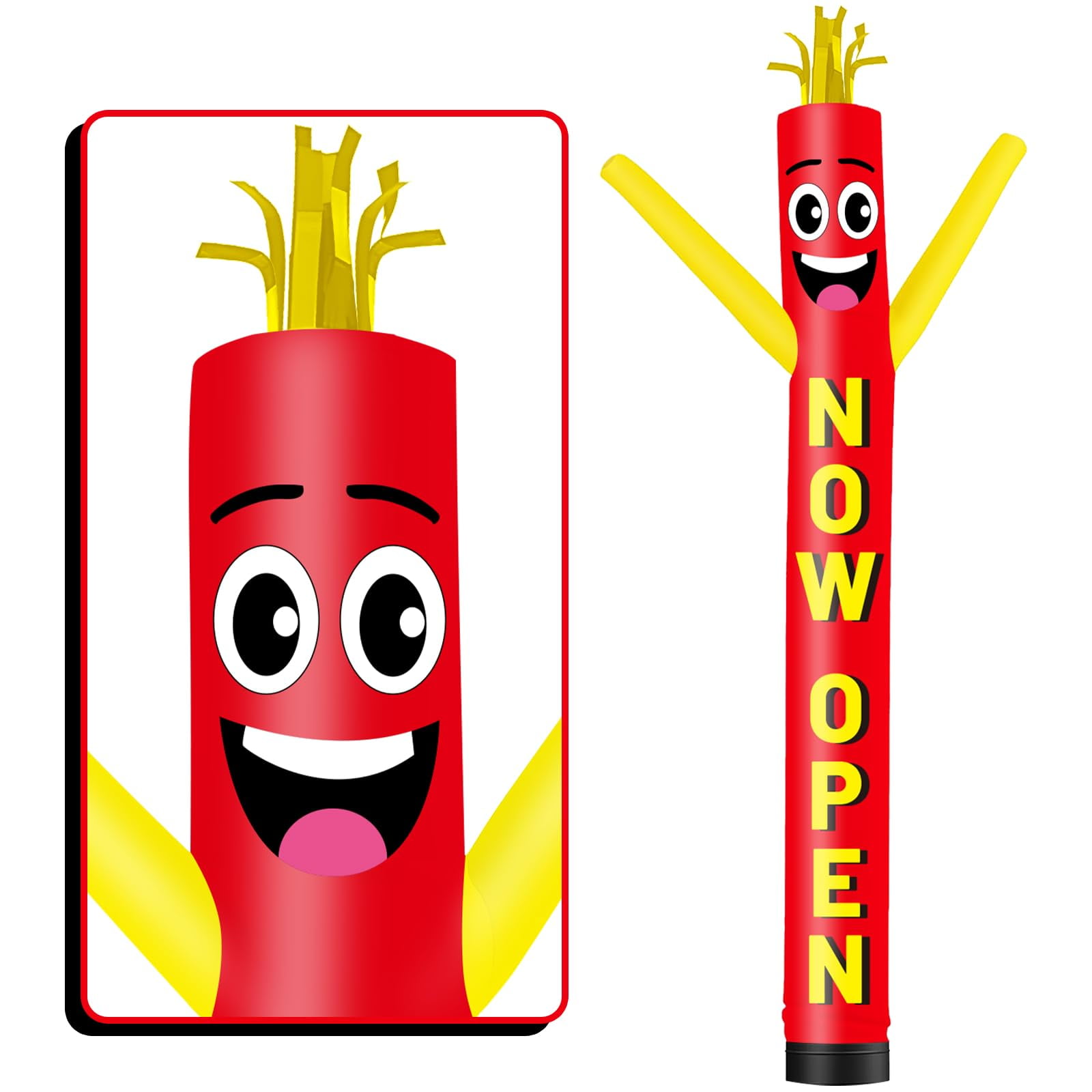 GOODENY 10FT Tall Now Open Inflatable Tube Man (12''Diameter) Wacky ...