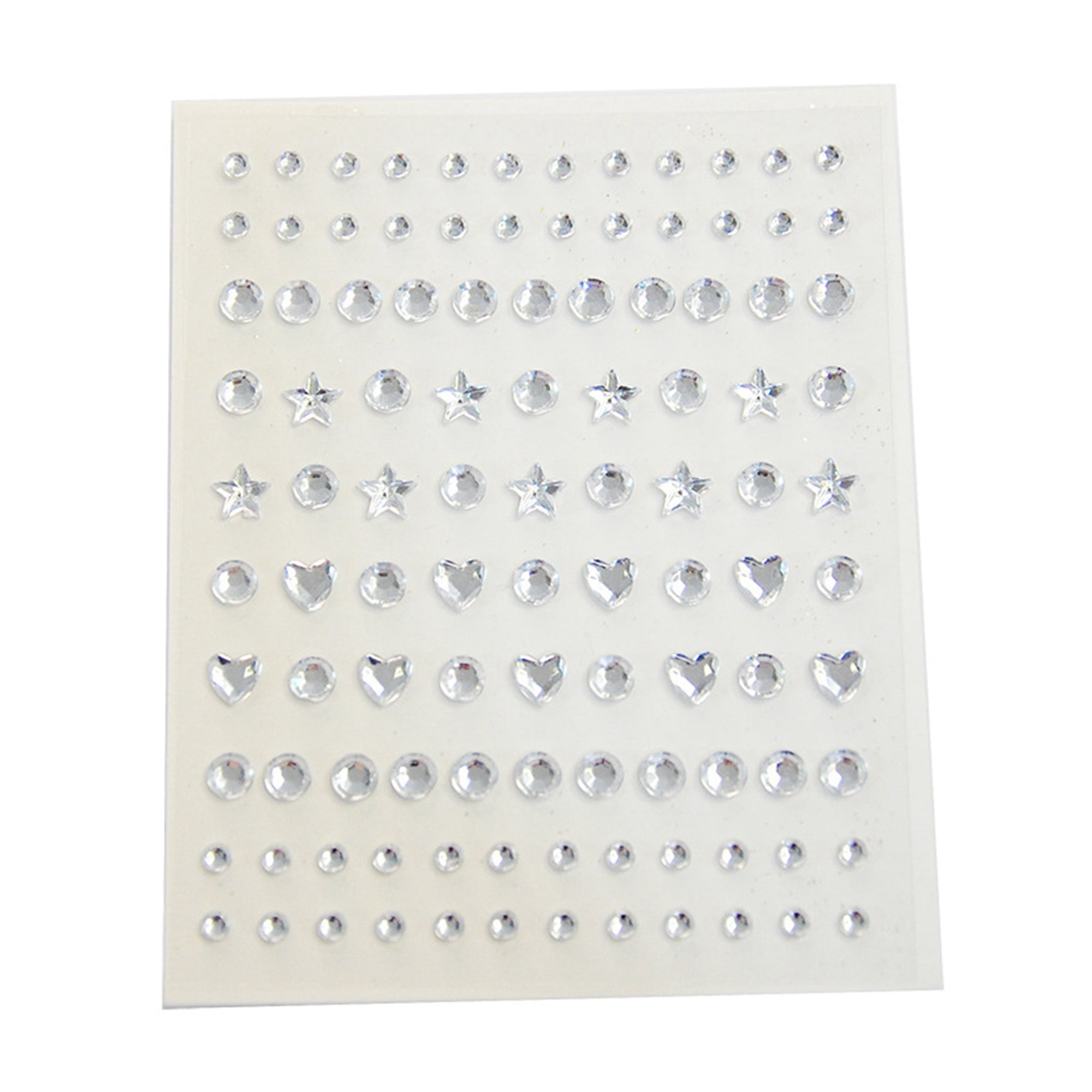 GOODLUCKY Face Gems Dot/Star/Moon/Droplet Shape Self Adhesive Diamonds ...