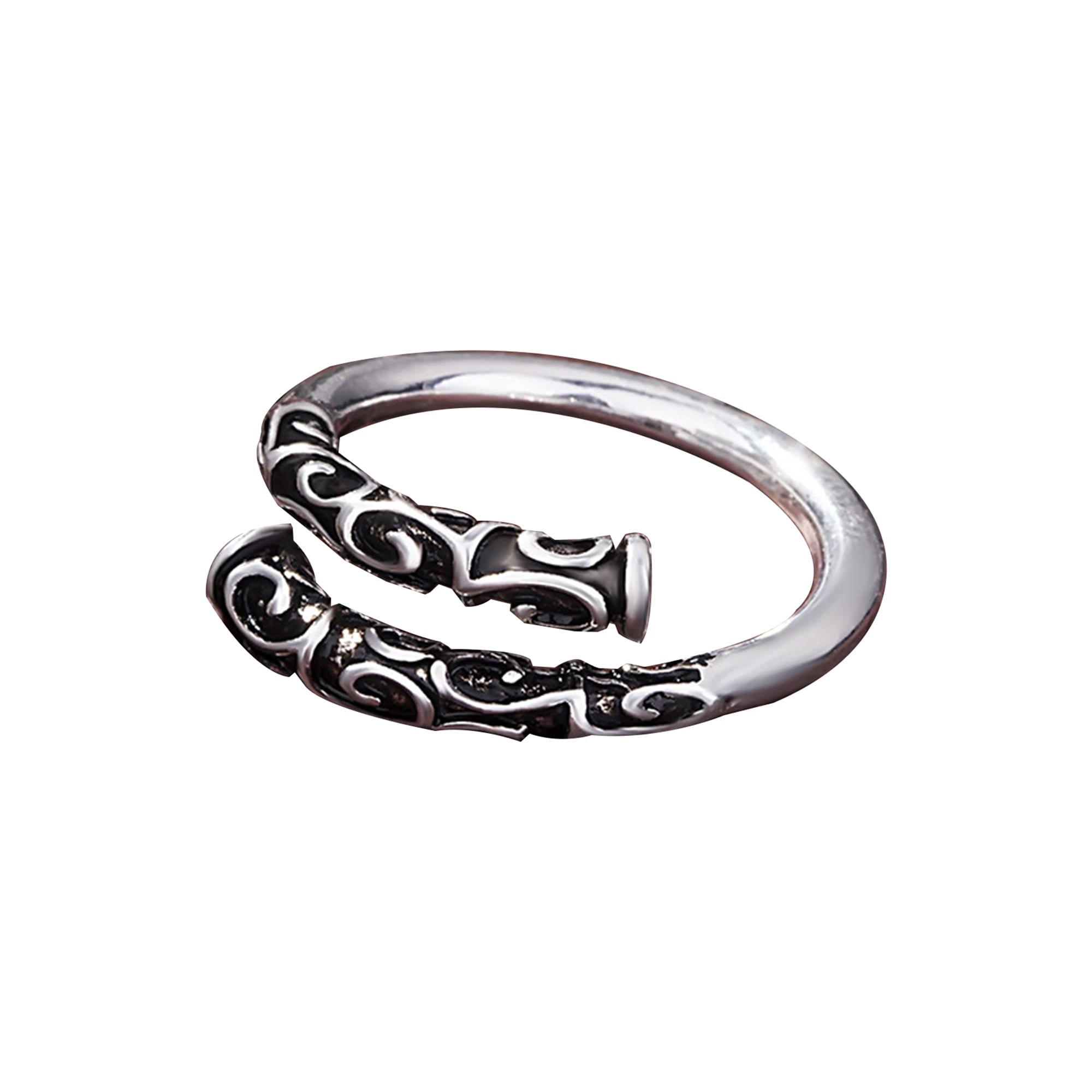 GOODLUCKY Vintage Rings Unique Monkey King Hoop Stick Adjustable ...