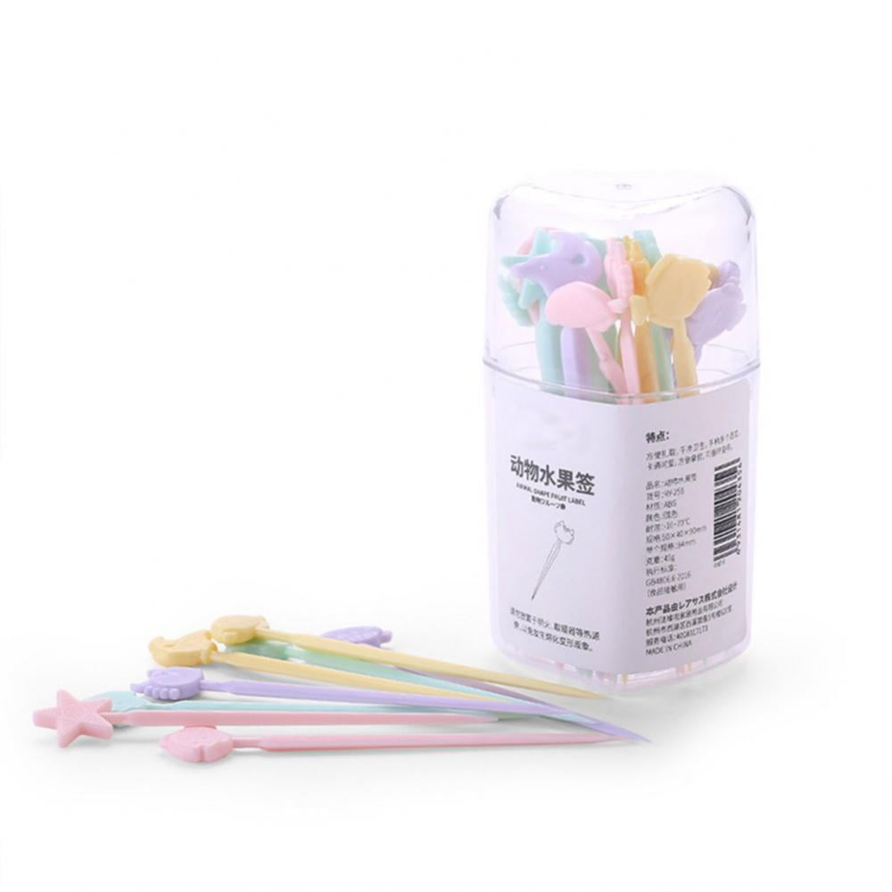 GOODLY Animal Food Picks 20 Pcs for Kids Animal Fruit Stick Cute Bento ...