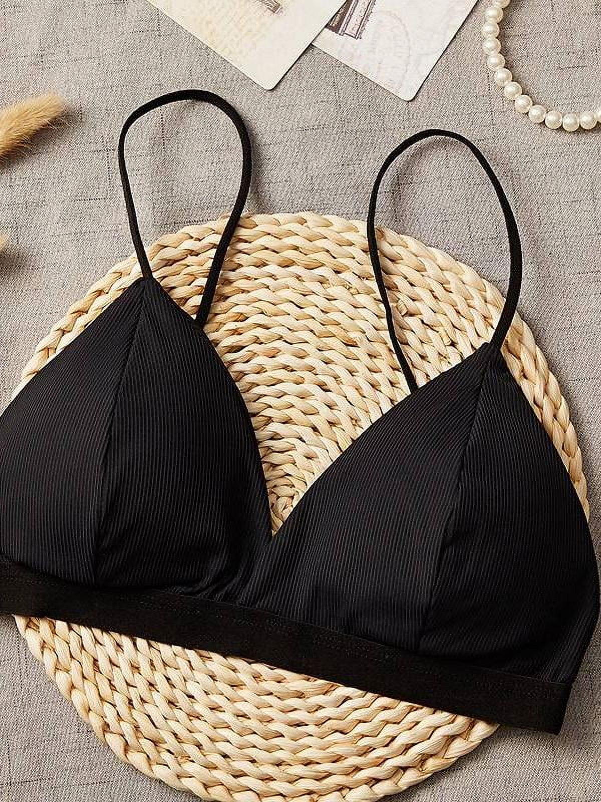 GOODLY Cup Bra,Thread French Triangle Strap Beauty Thin Shoulder Back ...