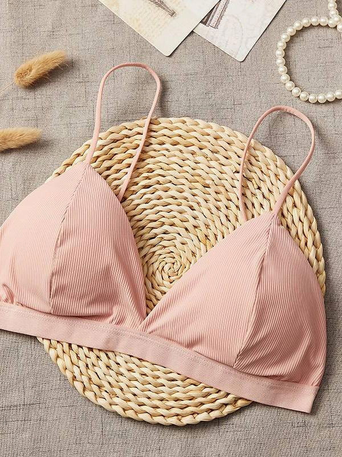 GOODLY Cup Bra,Thread French Triangle Strap Beauty Thin Shoulder Back ...