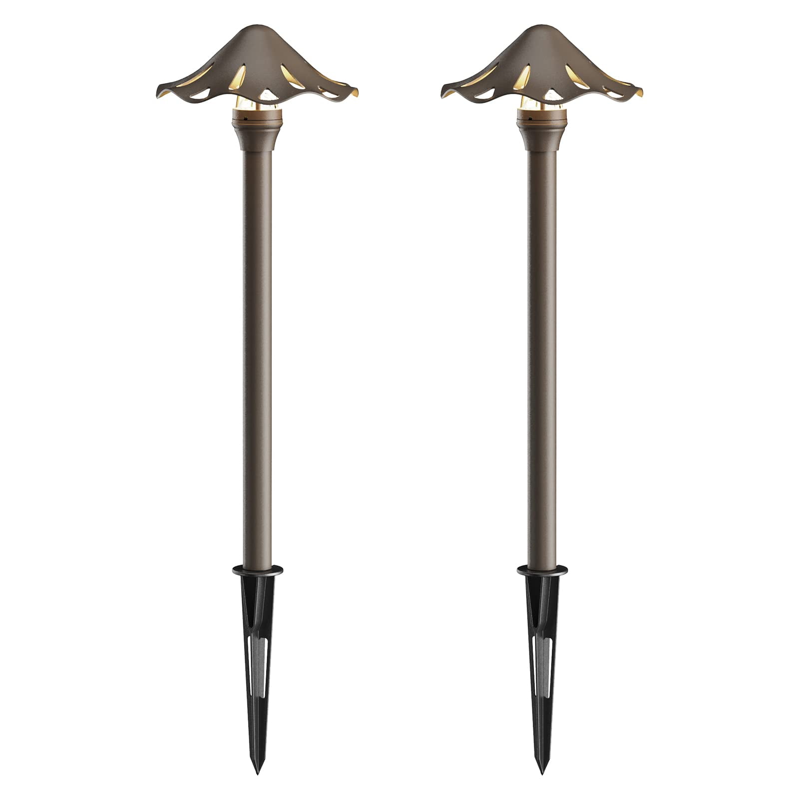 GOODSMANN Landscape Lighting Low Voltage Pathway Lights 2PK Landscape ...