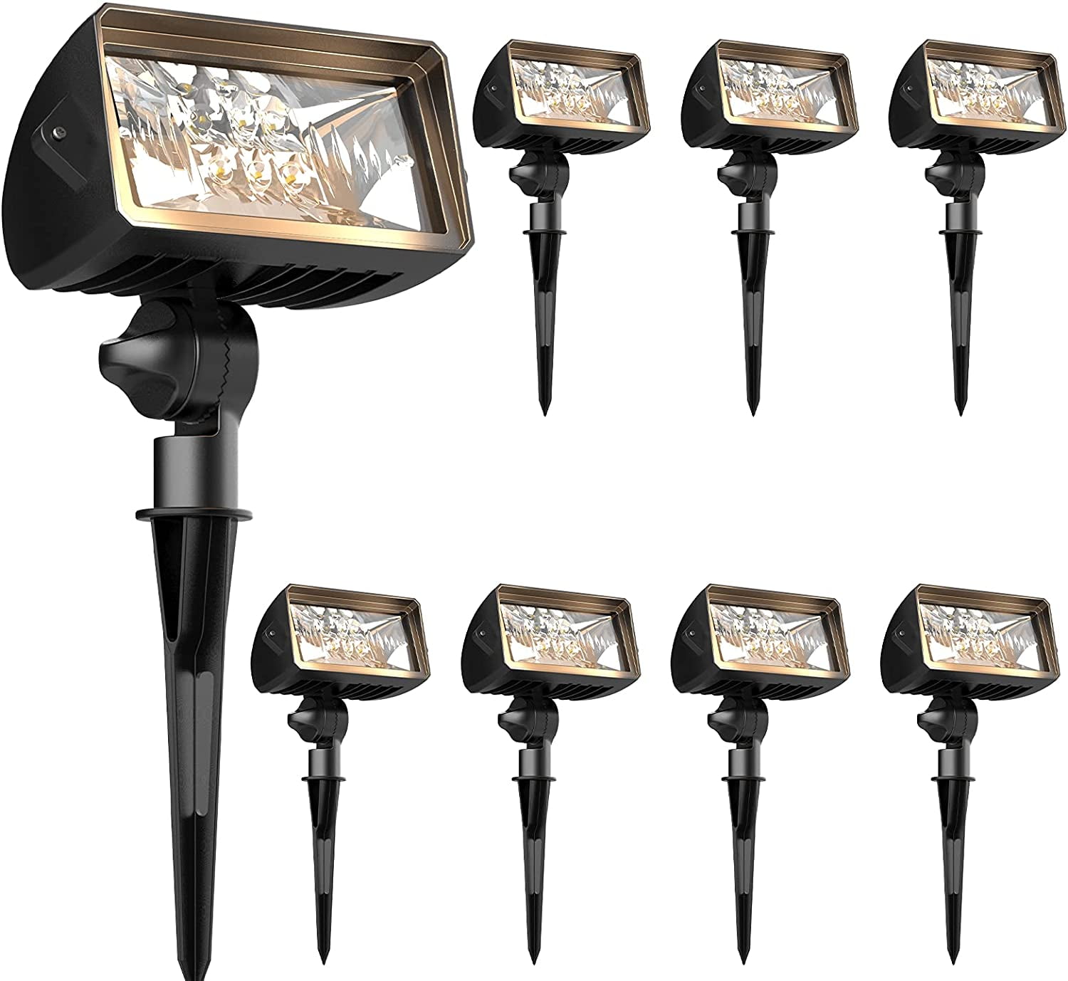 GOODSMANN Lighting 8PK LED Wall Wash Flood Landscape Lighting 18W 1000 ...