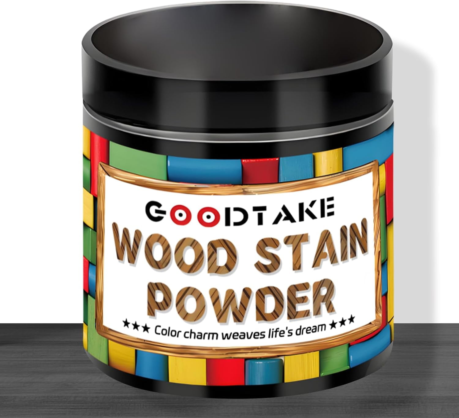 GOODTAKE Black Wood Stain Powder, Wood Dye Stain Powder That Makes ...