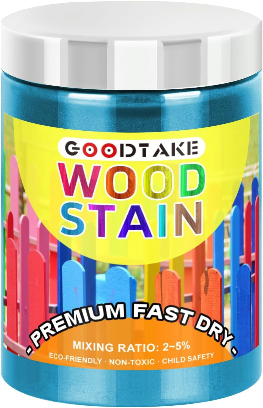 GOODTAKE Blue Wood Stain, Wood Dye Stain Powder That Makes Vibrant Wood ...