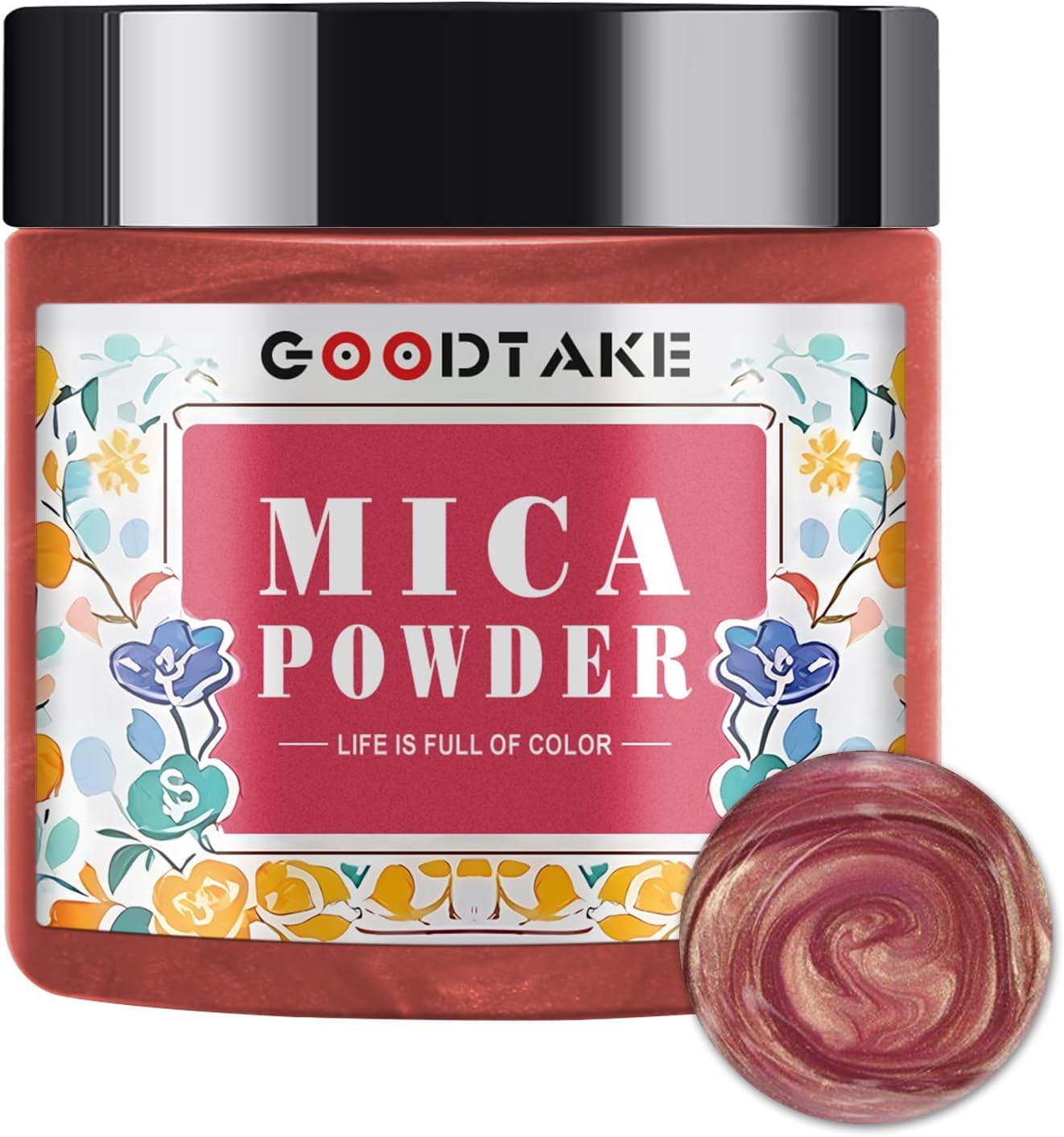 GOODTAKE Rose Gold Mica Powder | Pure Natural | Epoxy Resin Color ...