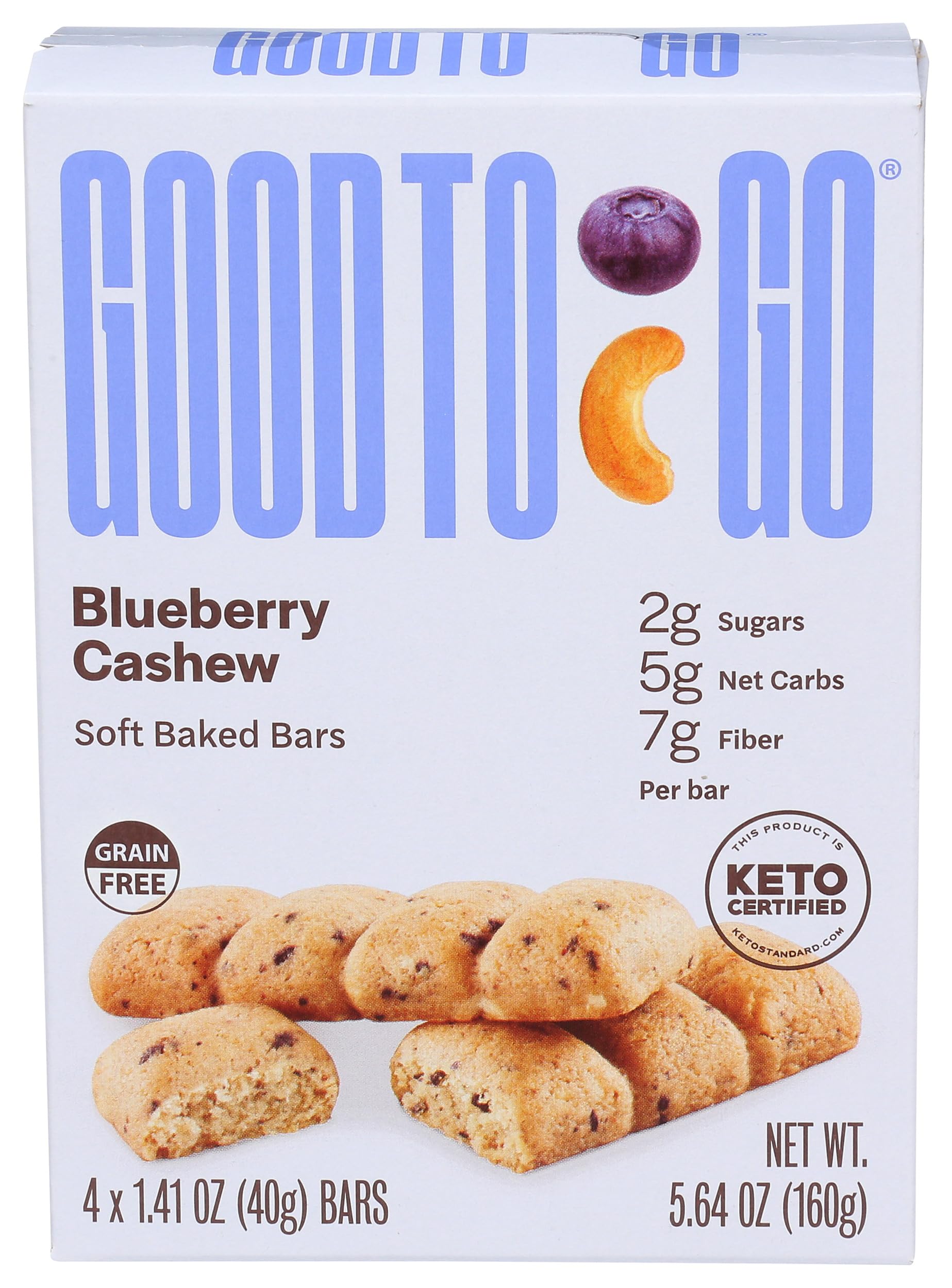 GOODTO GO Blueberry Cashew SE33 Soft Baked Bars, 5.64 OZ - Walmart.com