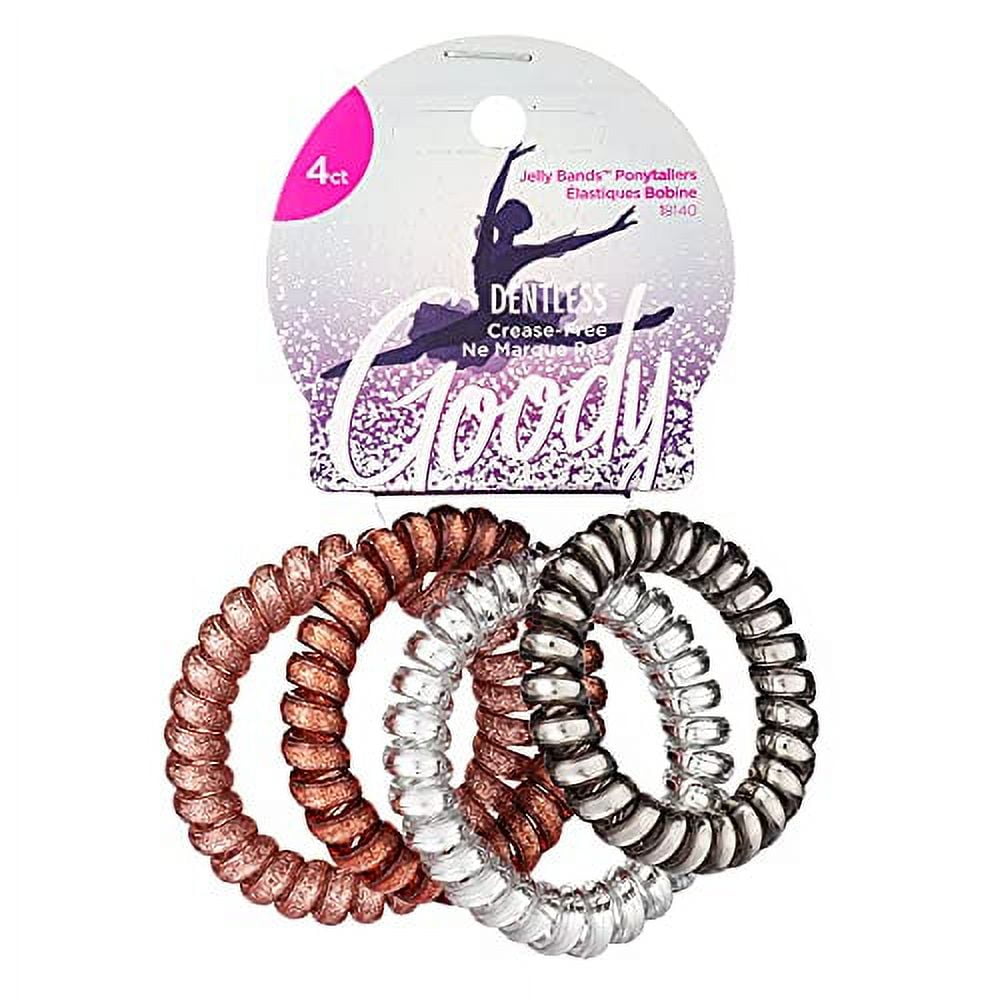 GOODY Icy Holiday Coils, Assorted Jelly Bands Ponytailers Hair ...