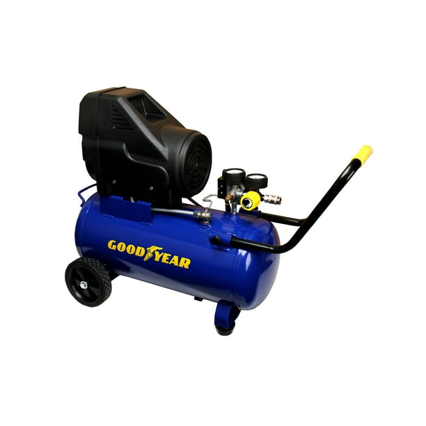 GOODYEAR 8 Gallon Portable Horizontal Oil Free. 150 Max Psi. Induction ...