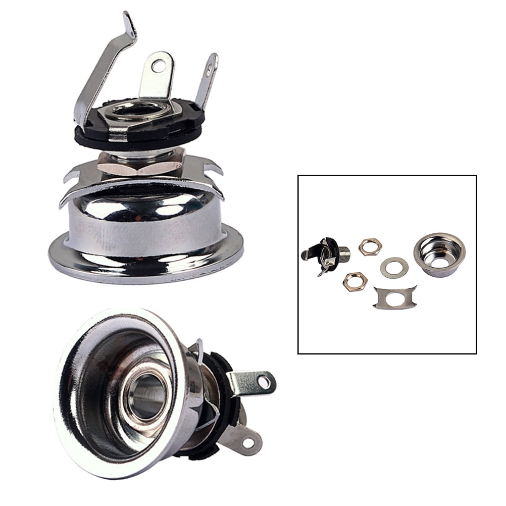 GOOHOCHY 1 PC 6.35mm 1/4"Jack Stereo Output Socket Guitar Output Jack ...