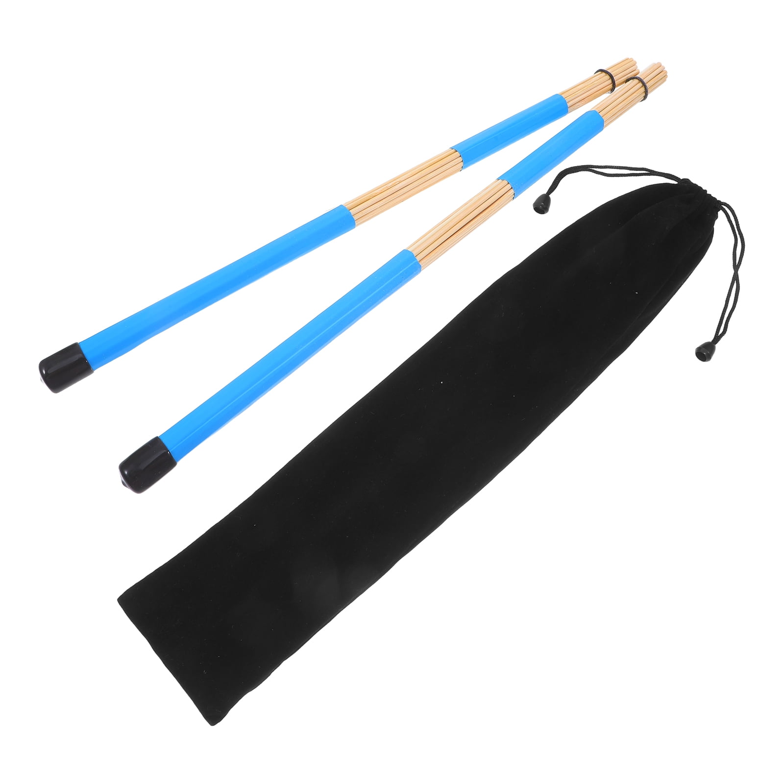GOOHOCHY 1 Pair 19 Bundle Professional Wooden Drum Brushes Multi Rod ...
