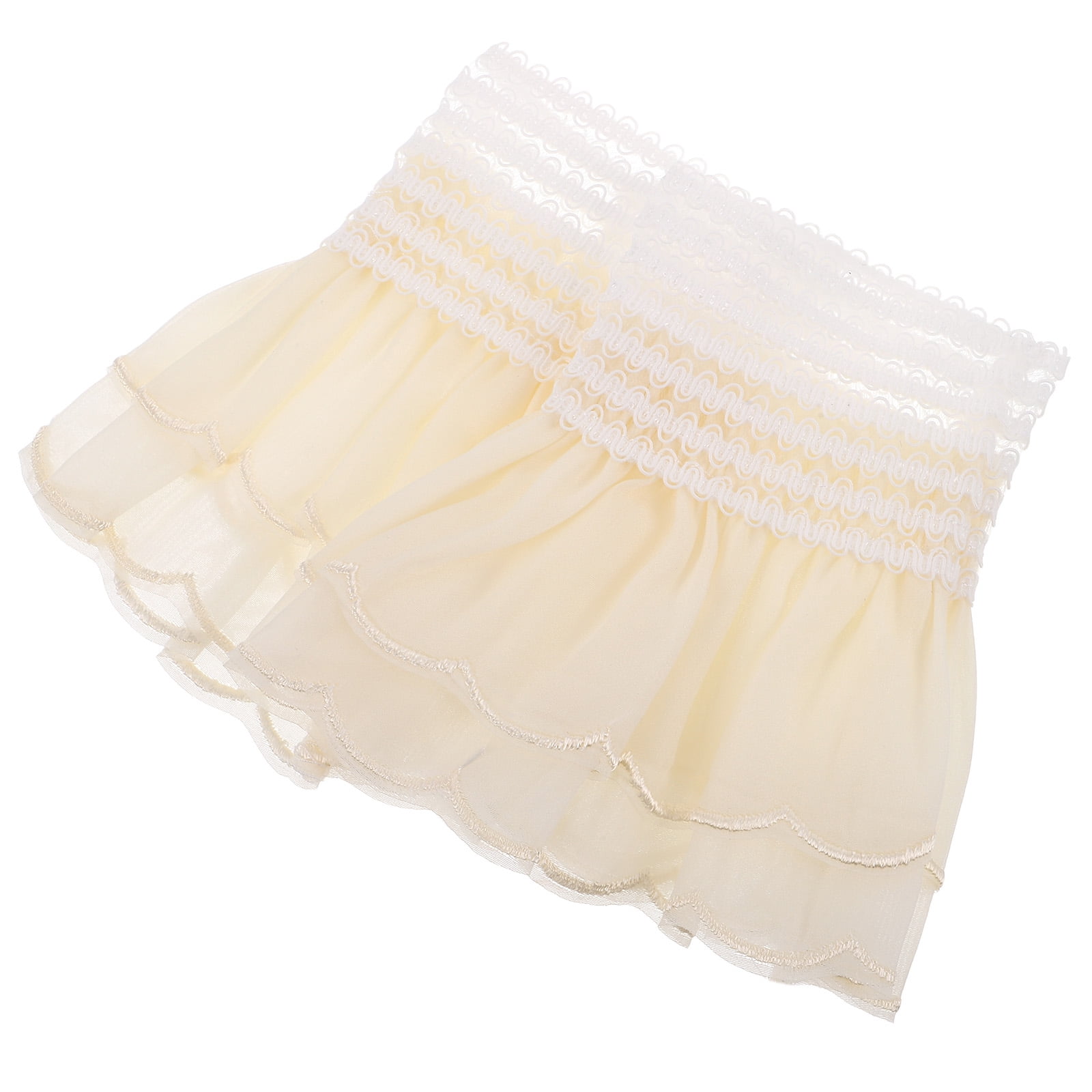GOOHOCHY 1 Pair Detachable Lace Shirt Cuffs Embroidery White Lace Cuffs ...
