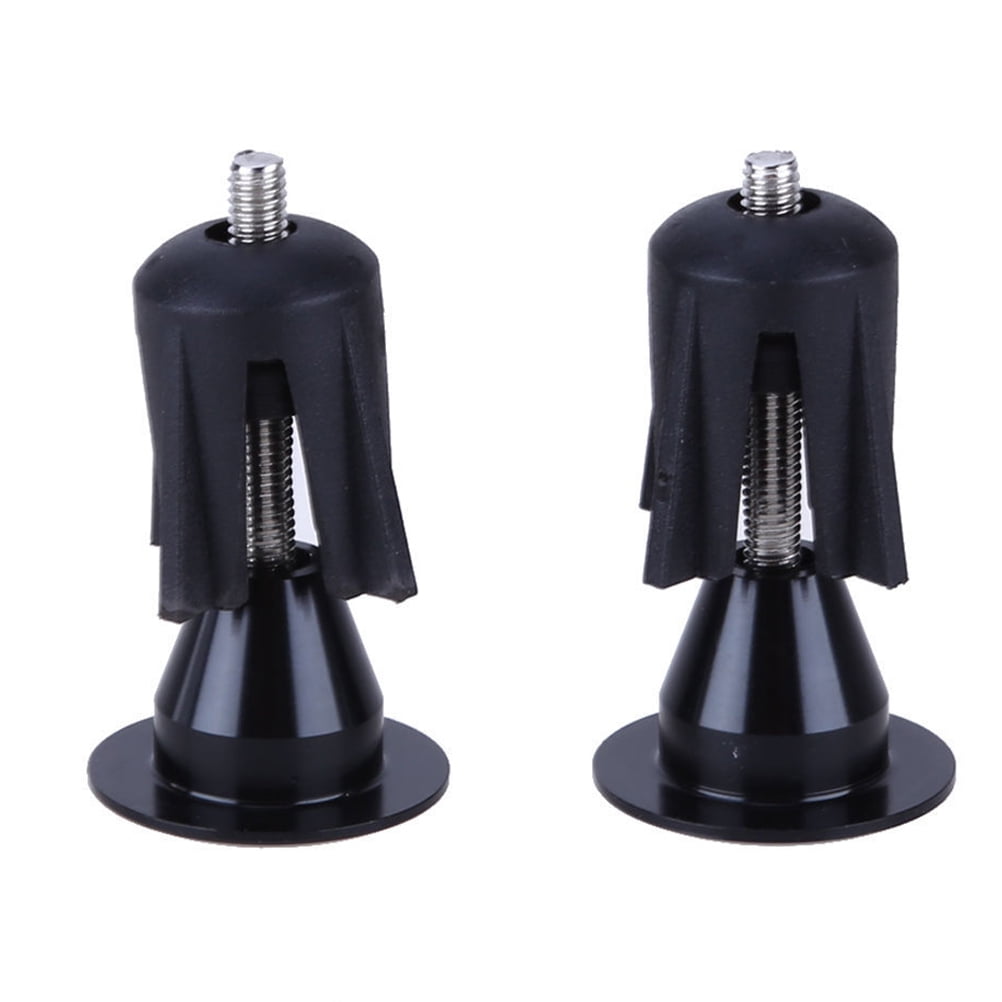 GETAJGHSD End Caps Bike Handlebar Plugs Black Aluminum Alloy 1 Pair ...