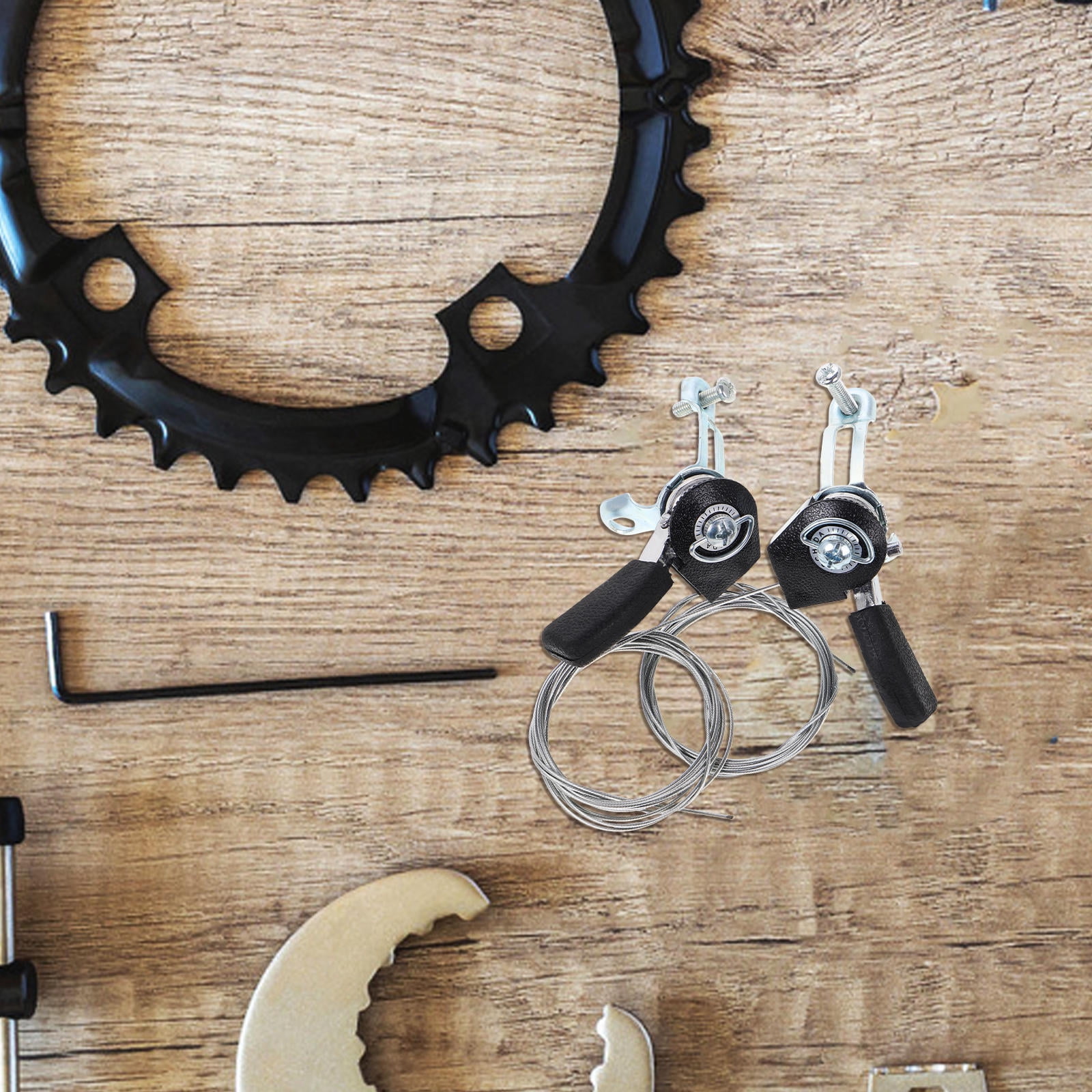 GOOHOCHY 1 Pair Speed Bike Thumb Gear Shifter Top Mount Shifters ...