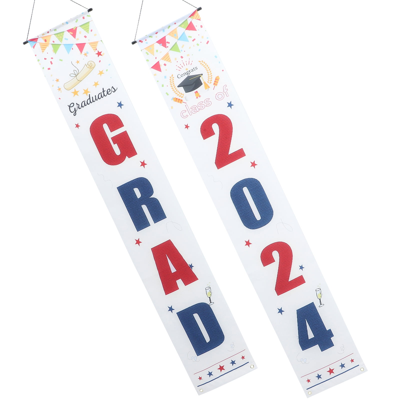 GOOHOCHY 1 Pair of Graduation Couplet Grad Couplets Graduation Couplets Door Banner Front Door ...