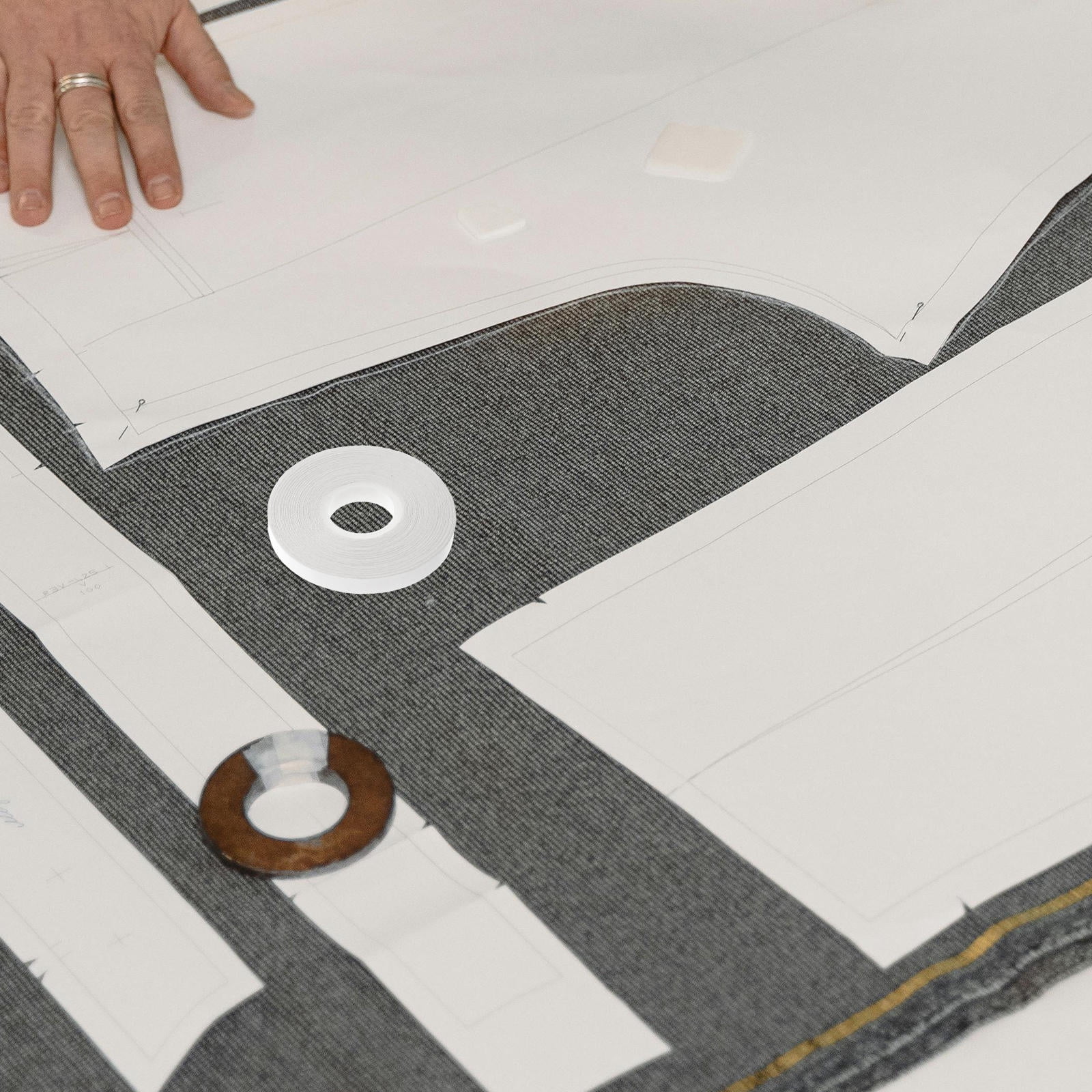 GOOHOCHY 1 Roll Basting Tape Water Soluble Tape Double Sided Tape ...