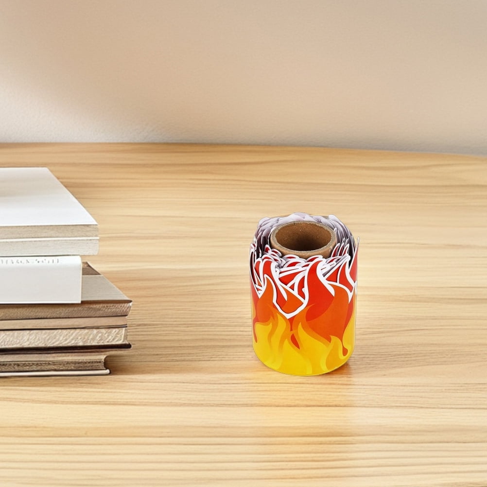 GOOHOCHY 1 Roll Flame Bulletin Board Decal Chalkboard Border Flame ...